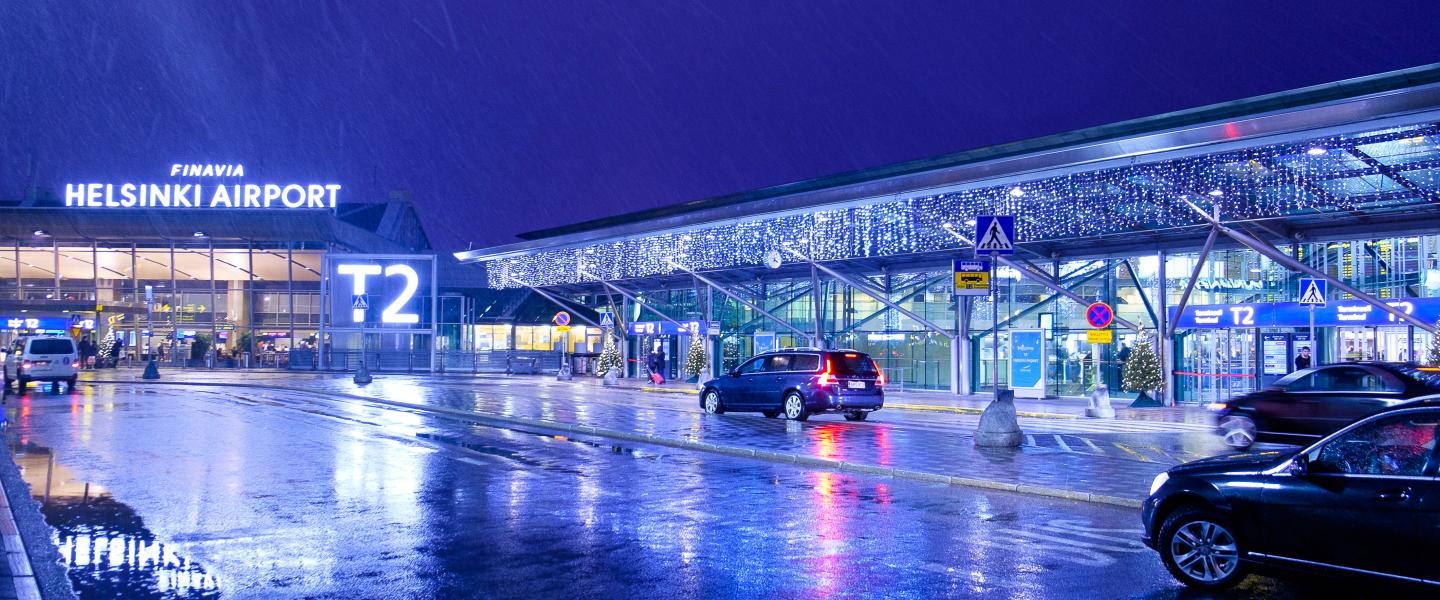 Jalankulku P5:stä T1:een vain T2:n kautta | Finavia